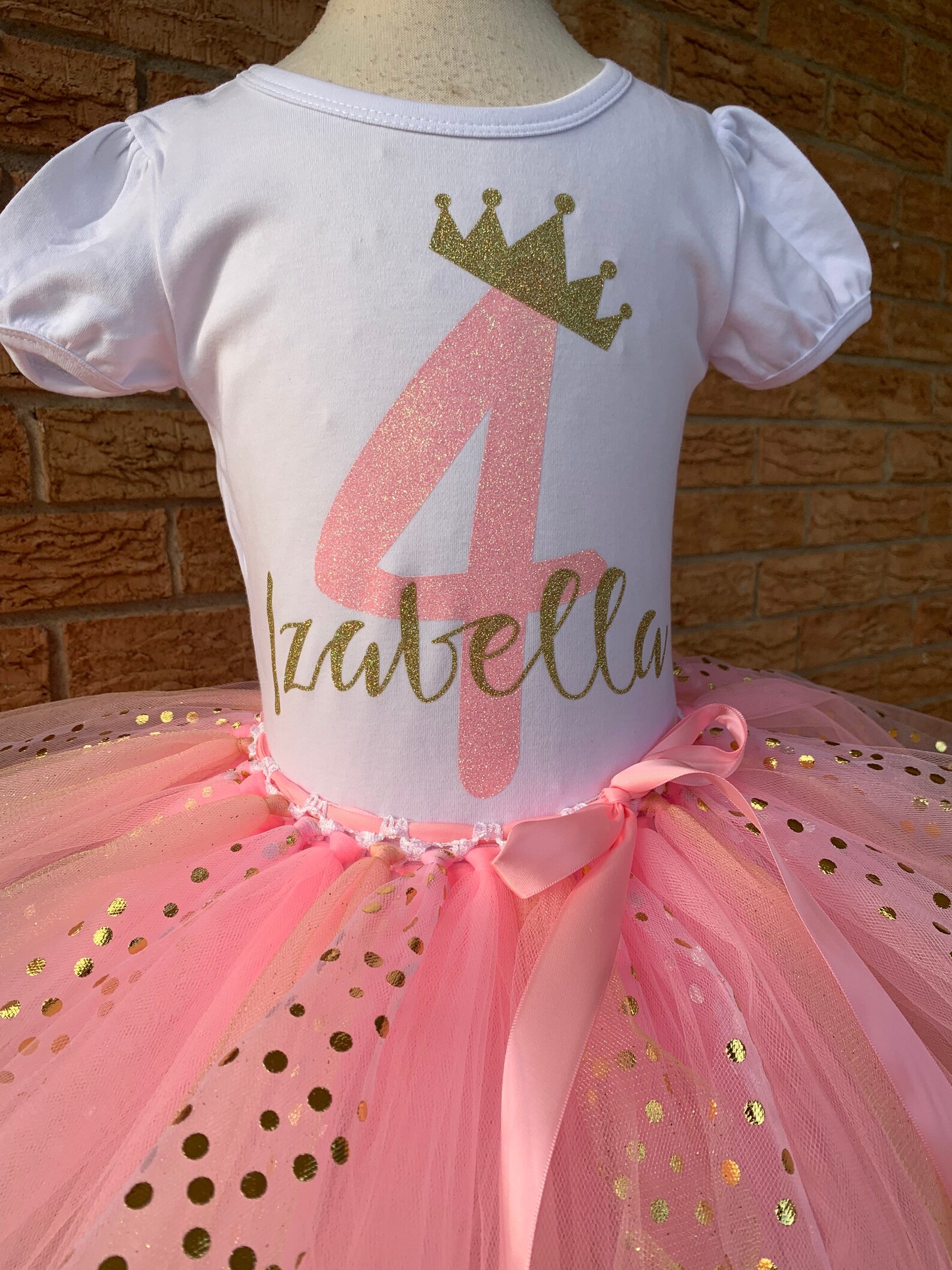 Personalized Princess Crown Birthday Shirt Fourth Birthday - Etsy