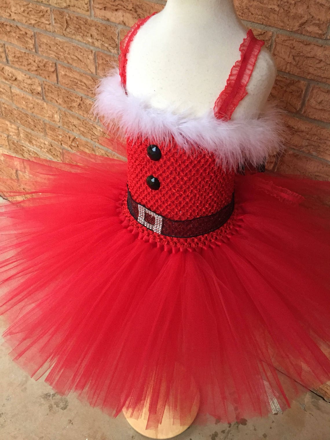 Santa tutu dress Christmas dress holiday tutu dress | Etsy