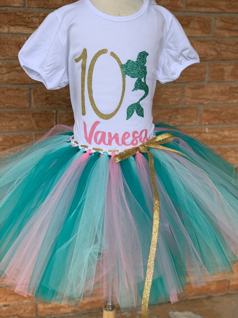 Girls Tenth Birthday Shirt, 10 Shirt, 10th Birthday Outfit Tutu ...