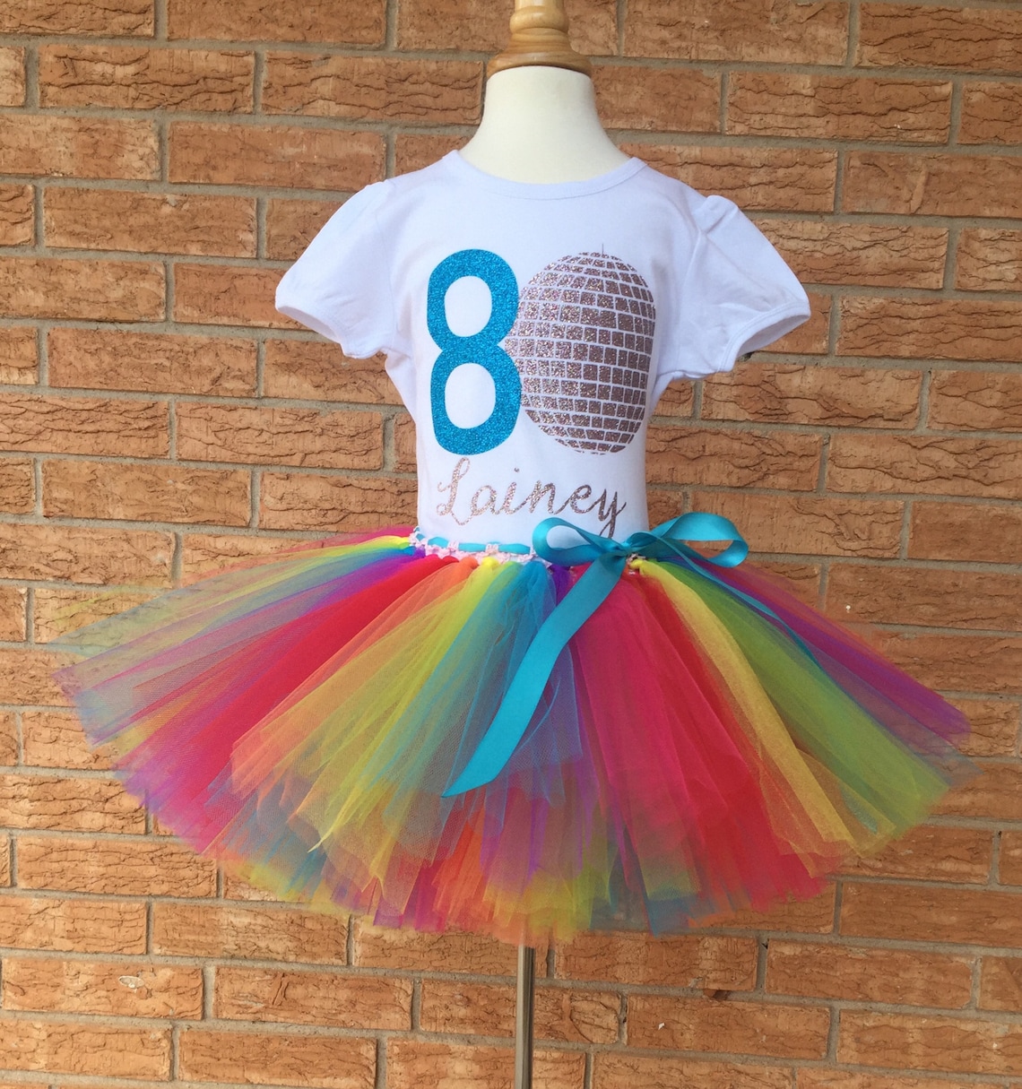 Eighth Birthday Shirt Outfit for Girls Disco 8th Birthday | Etsy