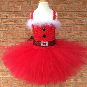 Santa Tutu Dress, Christmas Dress, Holiday Tutu Dress, Christmas Outfit ...