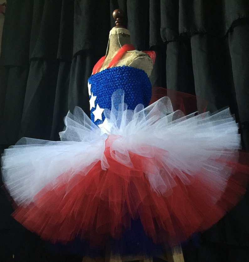USA tutu Fourth of July outfit for girls Patriotic pageant | Etsy