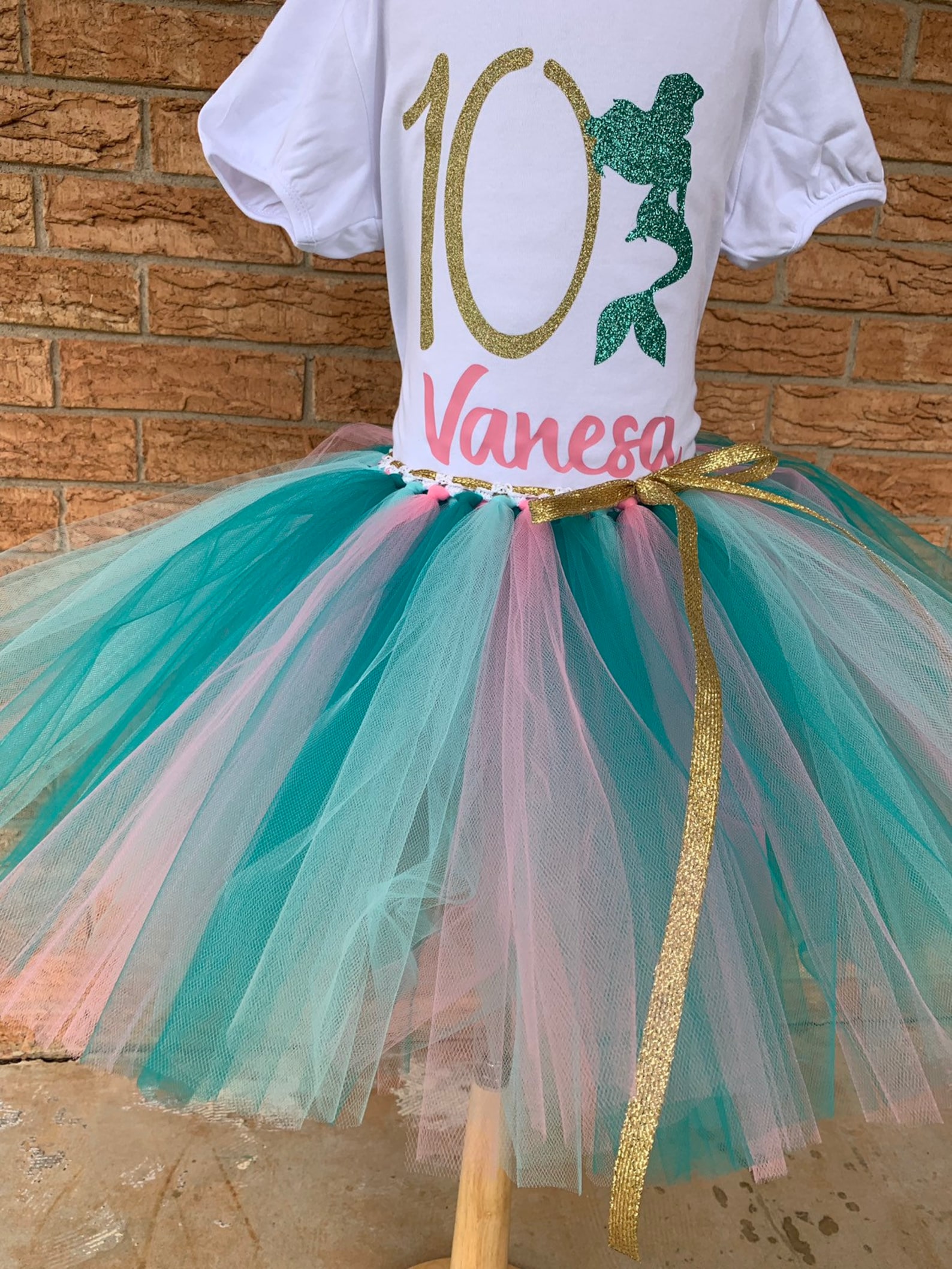 Girls Tenth Birthday Shirt, 10 Shirt, 10th Birthday Outfit Tutu ...