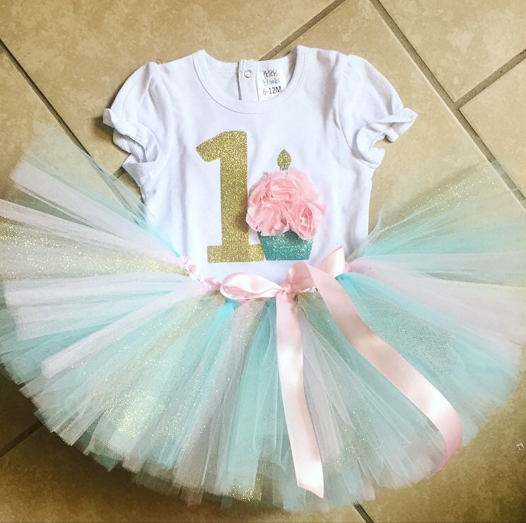Girls First Birthday Outfit, Smash Cake Outfit, First Birthday Tutu ...