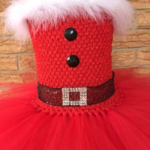 Santa Tutu Dress, Christmas Dress, Holiday Tutu Dress, Christmas Outfit ...