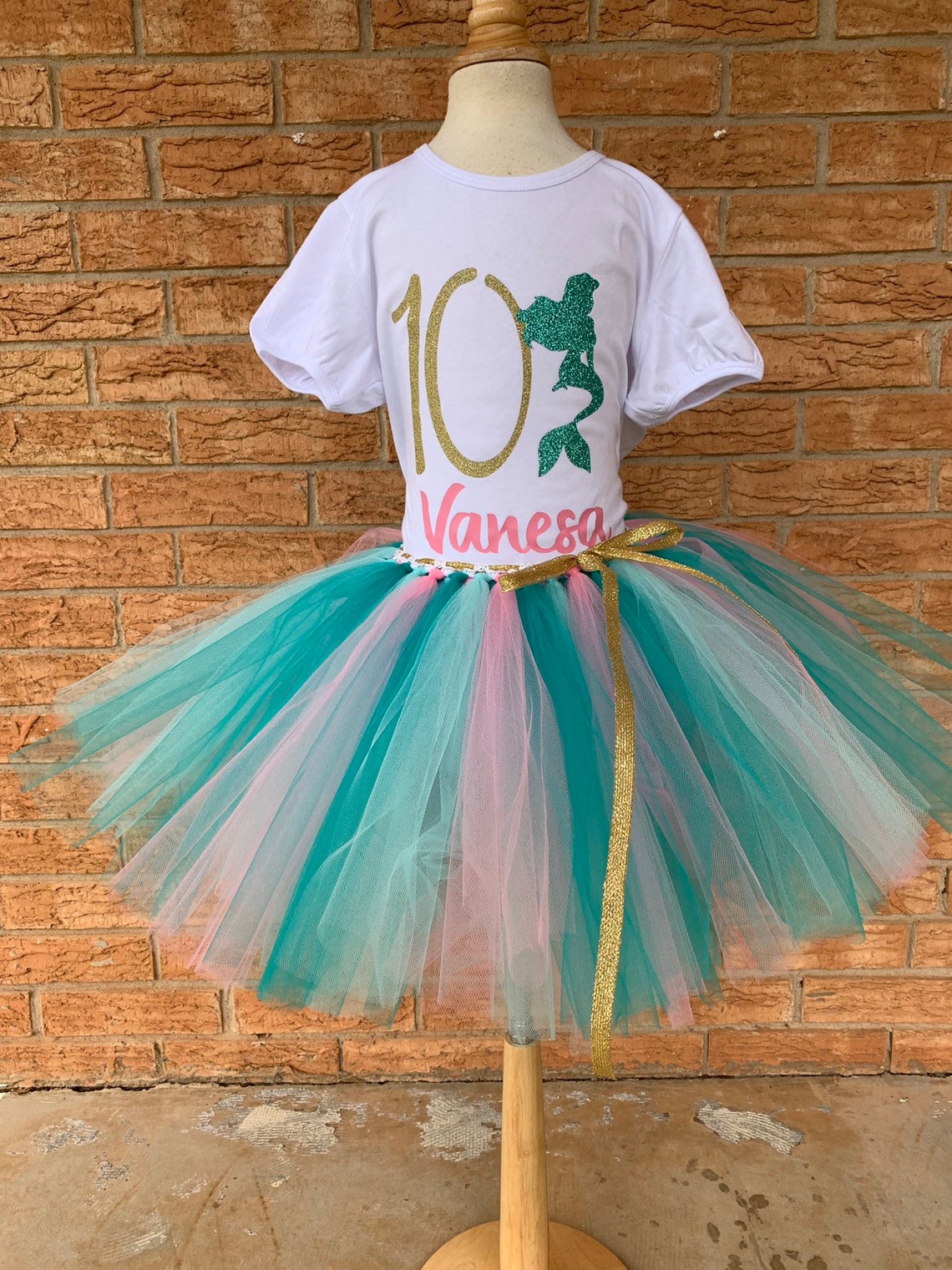 Girls Tenth Birthday Shirt, 10 Shirt, 10th Birthday Outfit Tutu ...