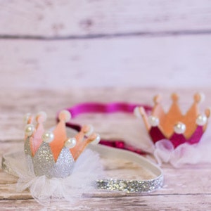Birthday Crown, Birthday Headband, First Birthday Crown, Girls Birthday ...