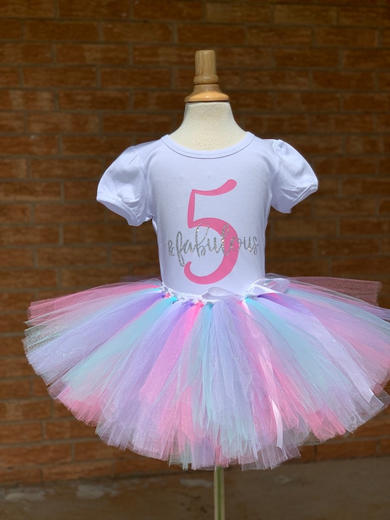 5 and Fabulous Fifth Birthday Outfit 5th Birthday Shirt 5 | Etsy