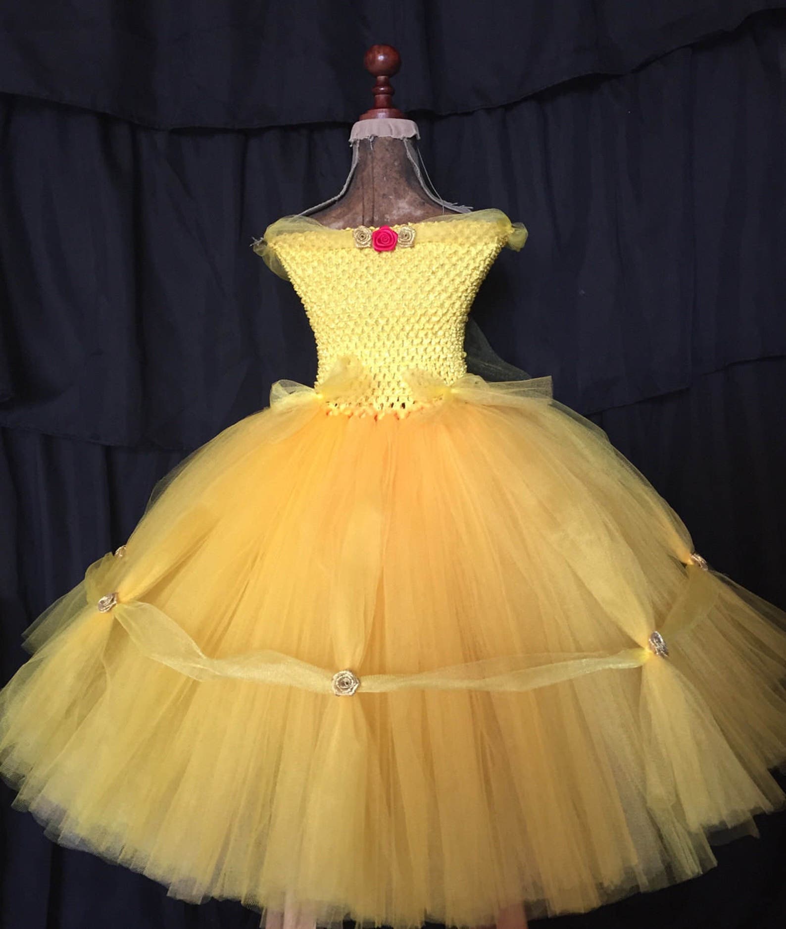 Yellow Princess Costume, Princess Costume, Belle Dress, Belle Tutu ...