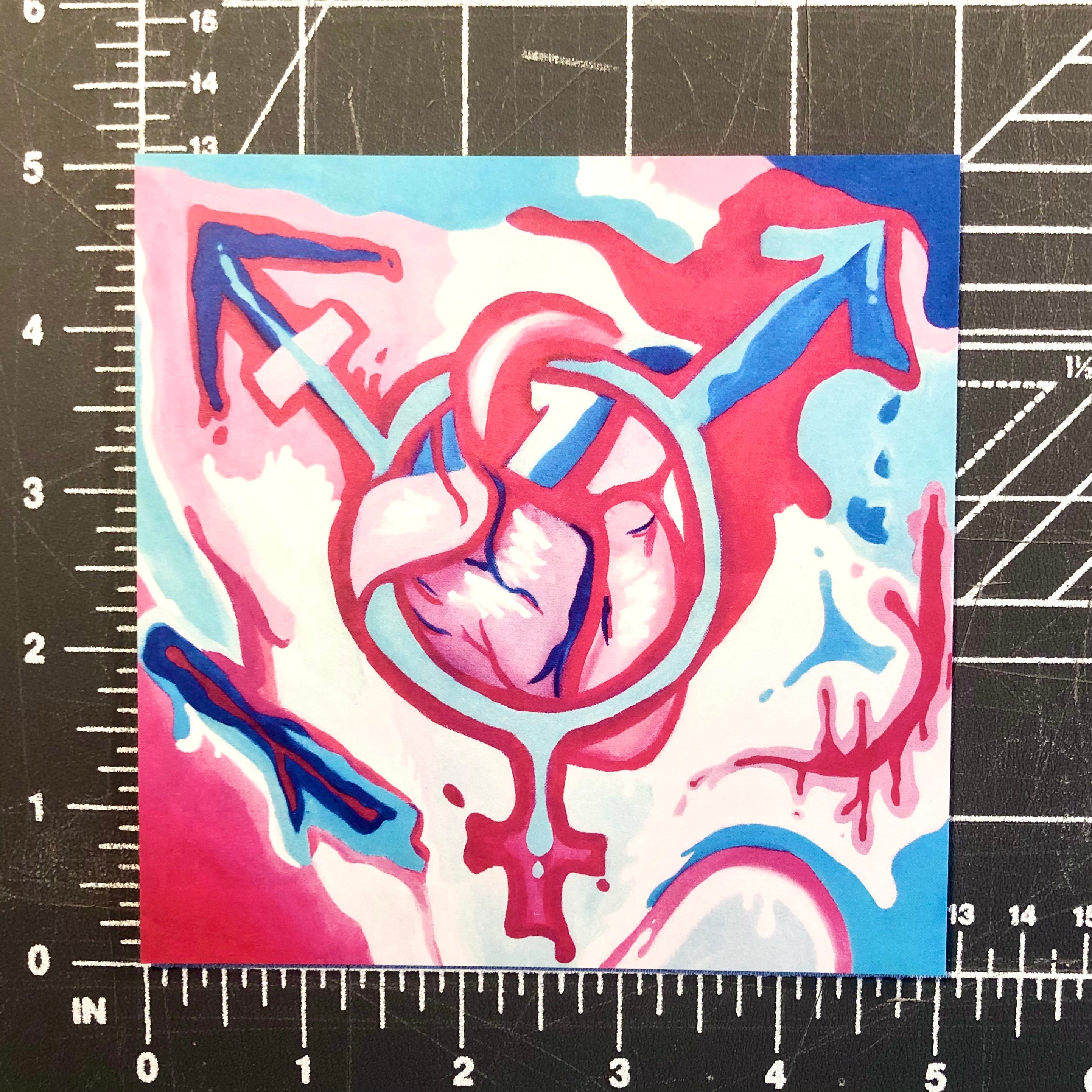 Trans Heart Transgender Pride Art Print - Etsy