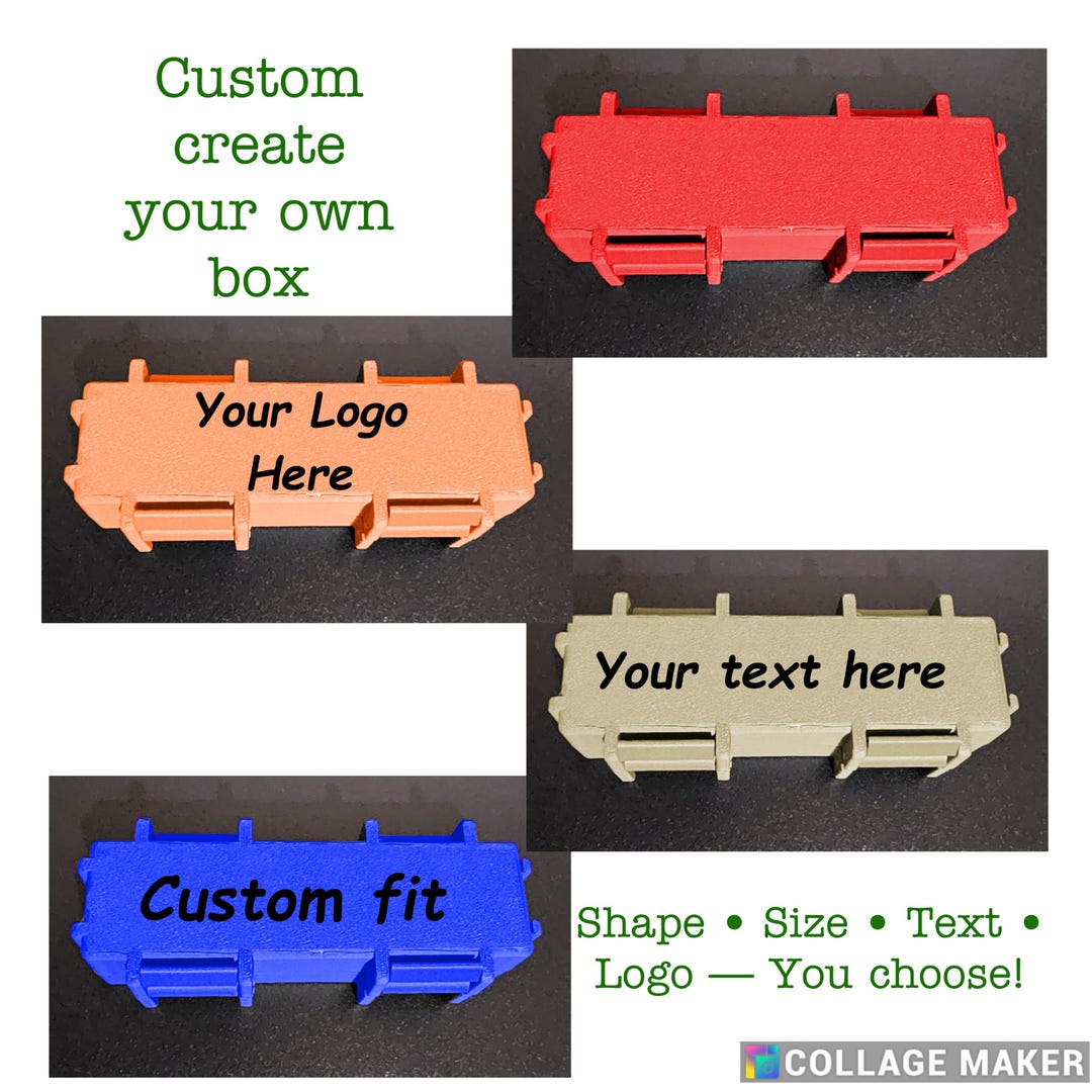 Custom 3D Printed Boxes — Personalized Shapes, Sizes, Text & Logos! - Etsy