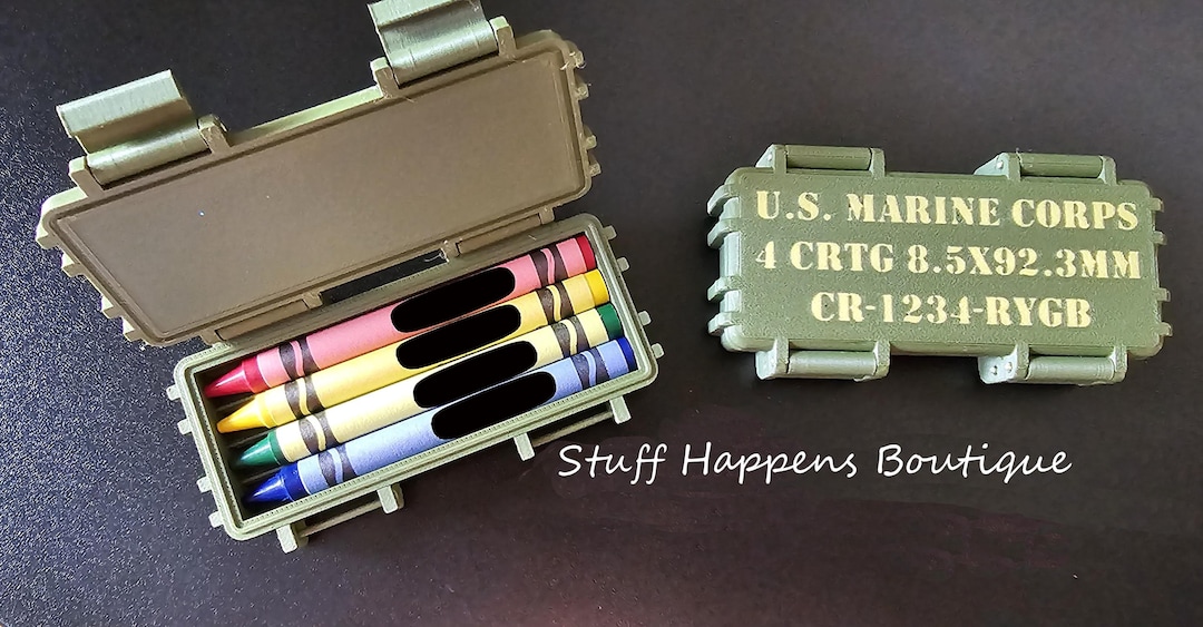 Marine Corps Tactical Ration Box - 3D Printed Box W/ Crayons - Etsy
