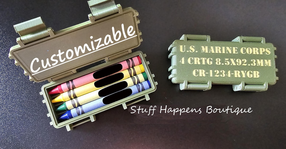 Customizable Marine Corps Tactical Ration Box - 3D Printed Box W ...