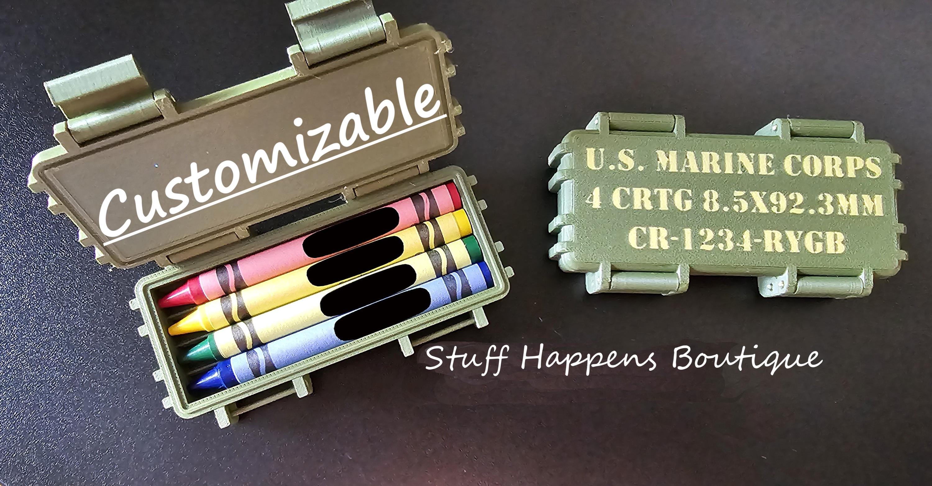 Customizable Marine Corps Tactical Ration Box - 3D Printed Box W ...