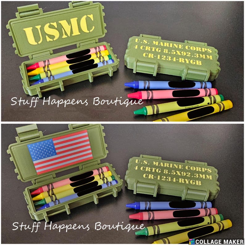Customizable Marine Corps Tactical Ration Box - 3D Printed Box W ...