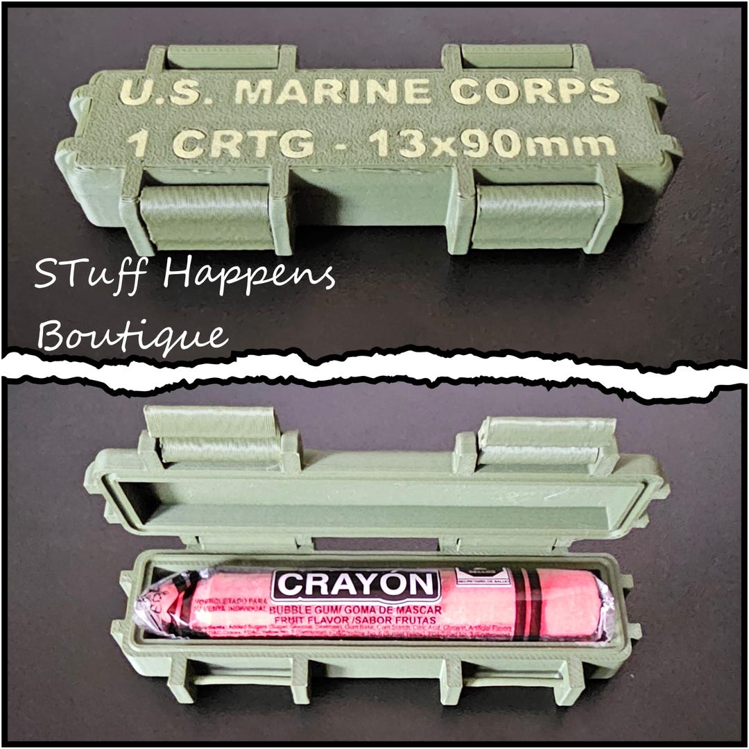 US Marine Corps Tactical Gum Ration Box - 3D Printed Box - Etsy
