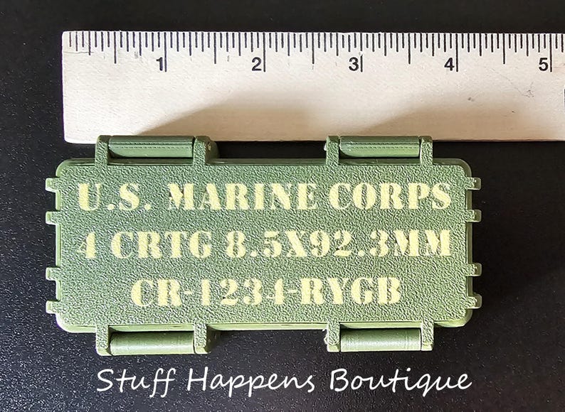 USMC Crayon Ration Box – Hidden Lid Tribute for the Proud Few - 3D ...