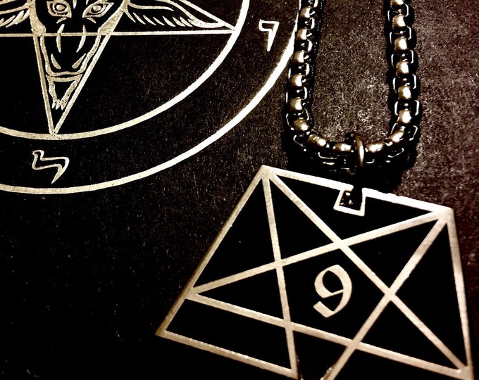 Law of the Trapezoid Double-sided Satanic Pendant - Etsy