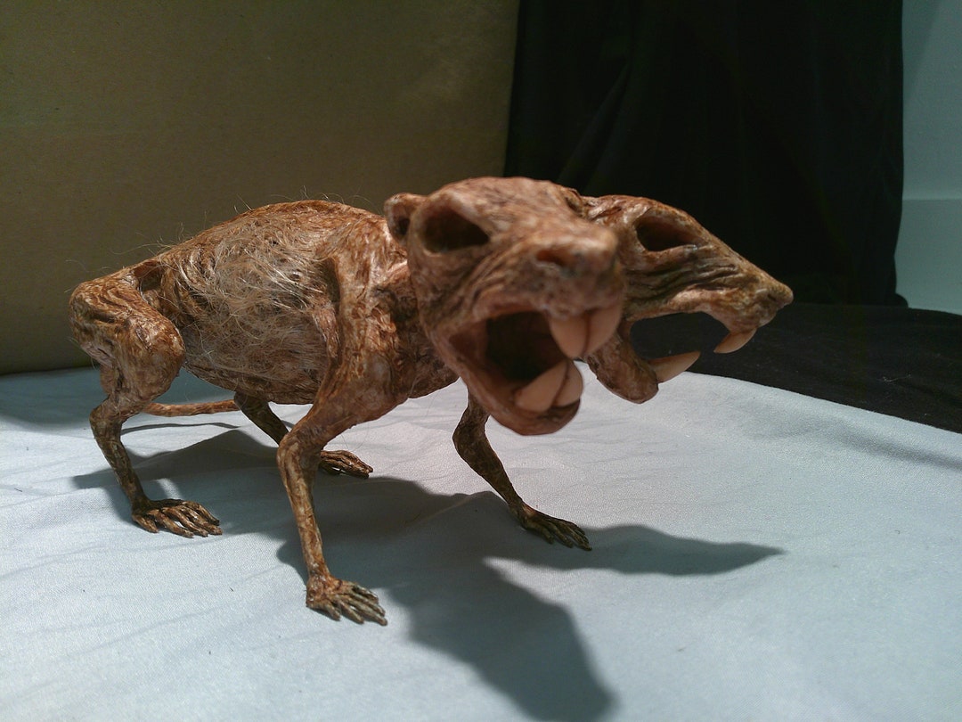 Two Headed Rat Sideshow Gaff Freak Cryptid Figure Gothic Creature ...