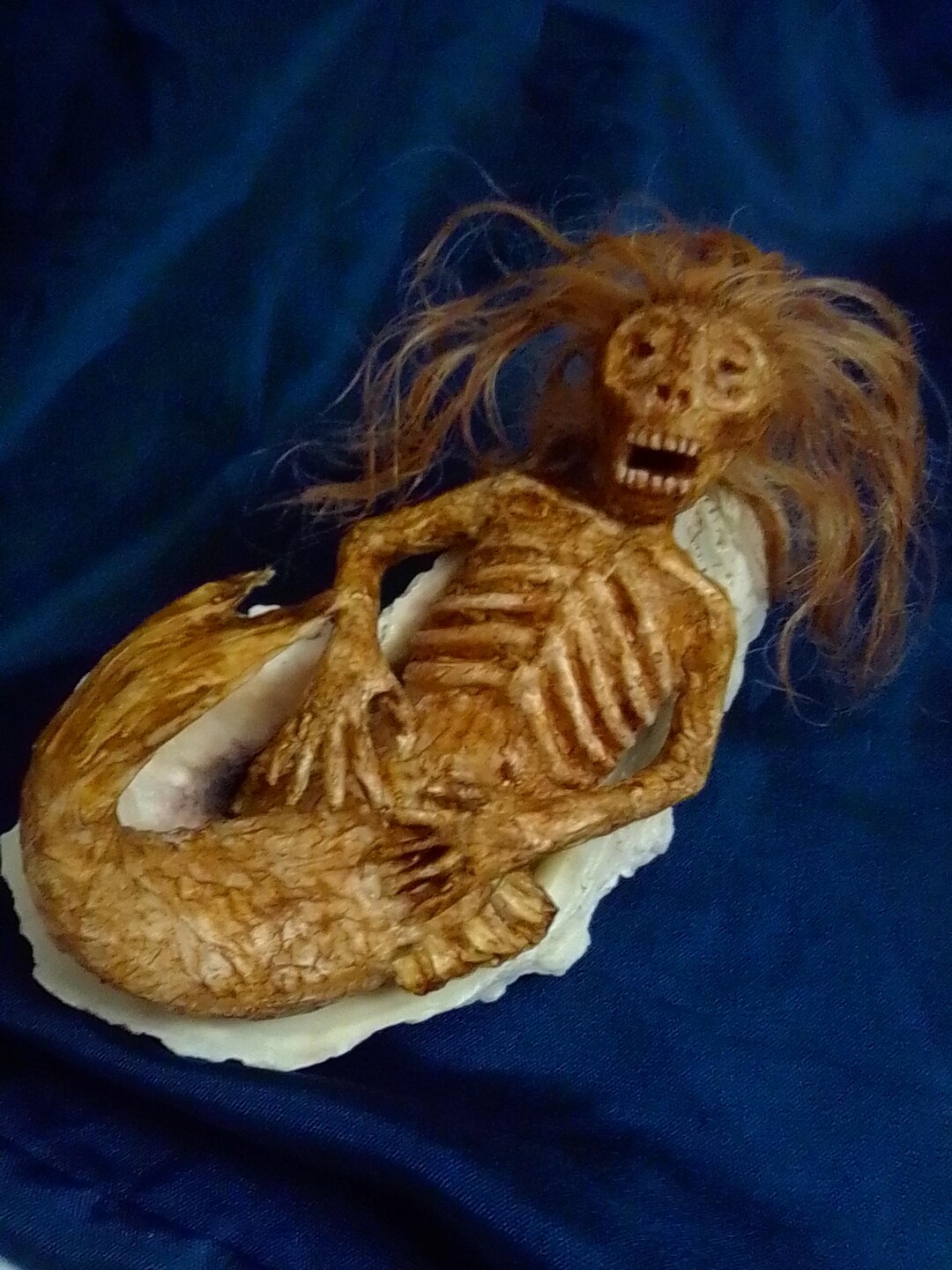 Feejee Mermaid Sideshow Gaff Freak on Oyster Shell - Etsy