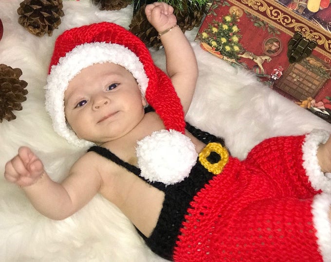 Santa Baby Costume Santa Baby Outfit Baby Christmas Outfit Christmas ...