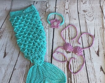 Newborn Mermaid Outfit | Etsy
