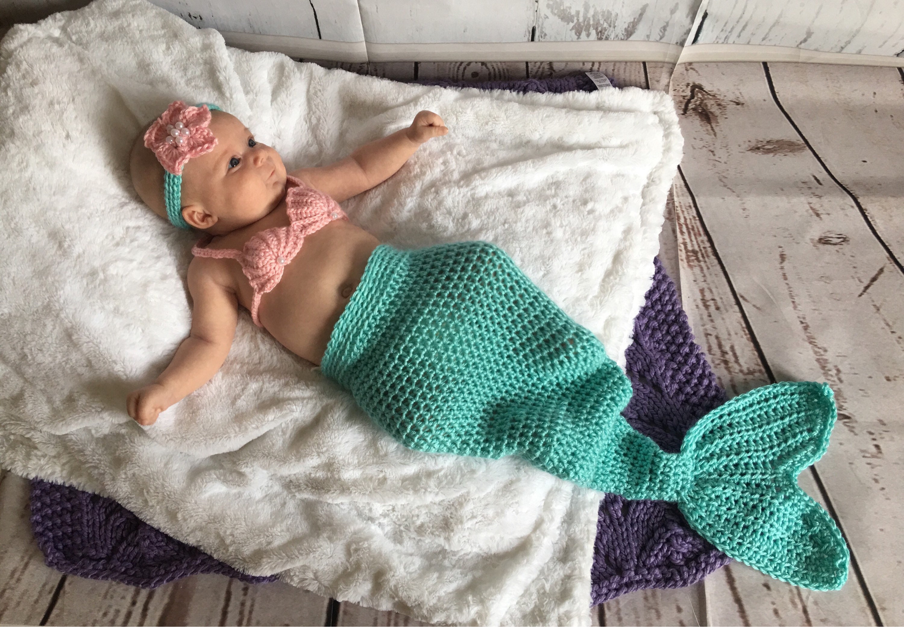 Baby Mermaid Tail Newborn Mermaid Tail Baby Mermaid - Etsy Canada