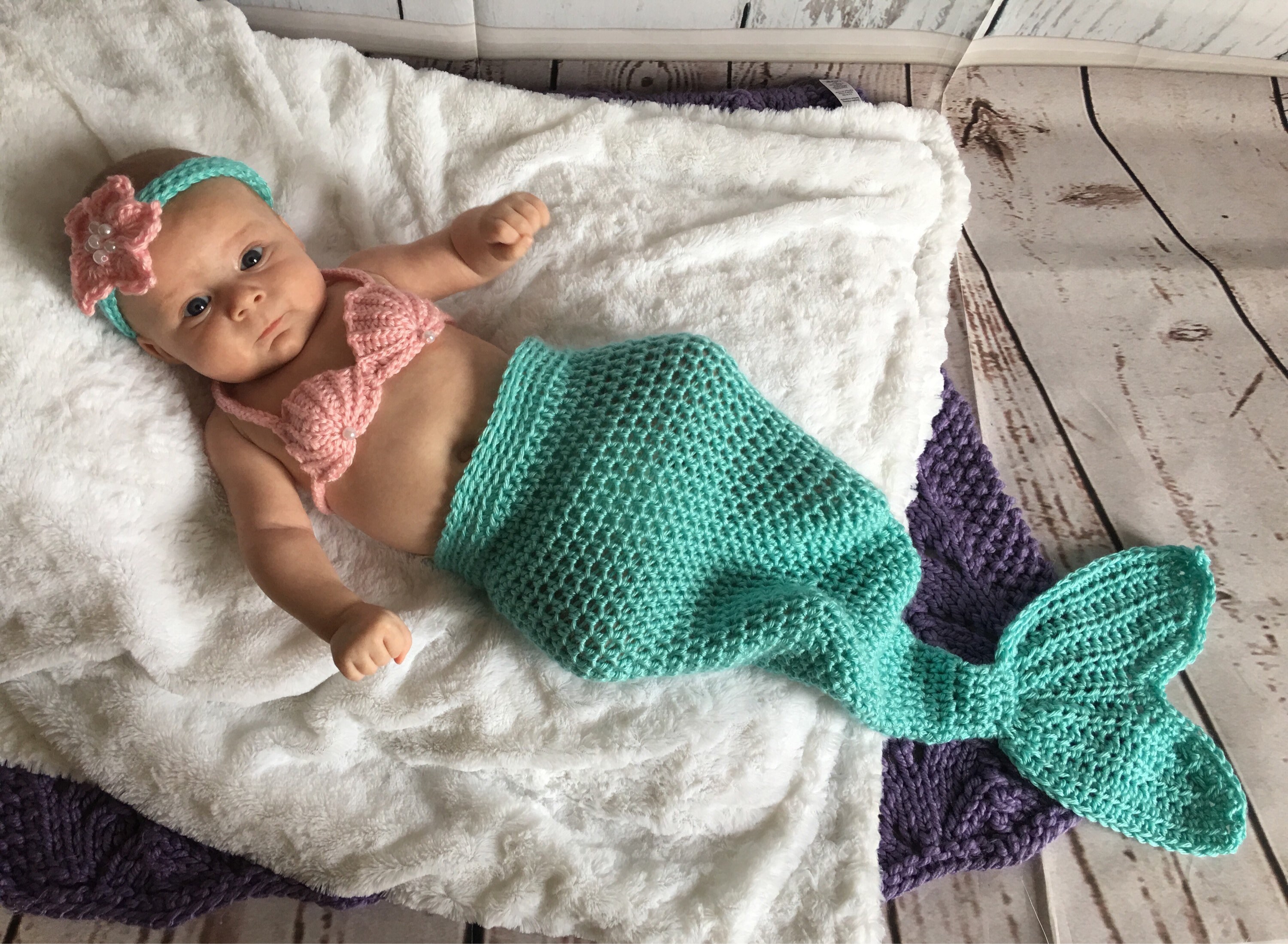 Baby Mermaid Tail Newborn Mermaid Tail Baby Mermaid - Etsy Canada