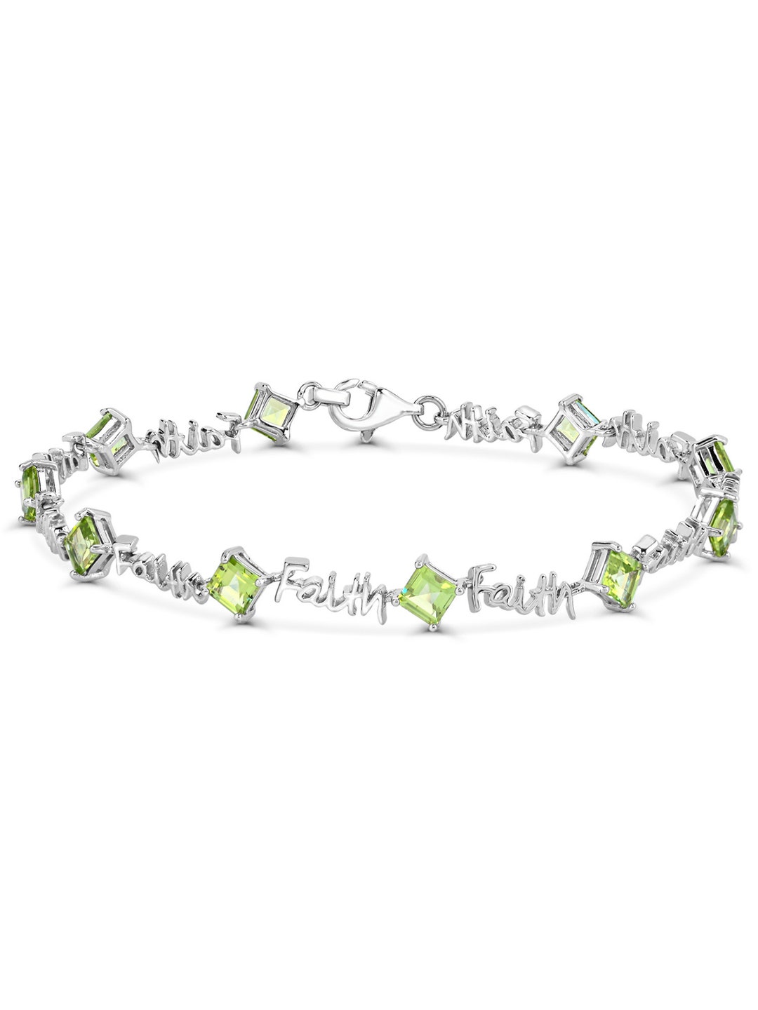 Square-cut Peridots faith Monogram Patterns - Etsy