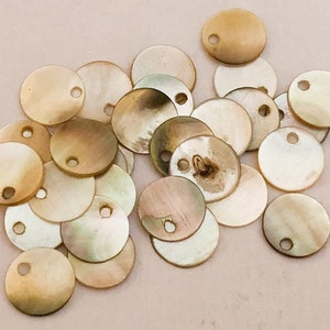 Pretty Shell Charms, 10mm Shell Disc Blacklip Shell-10pc - Etsy