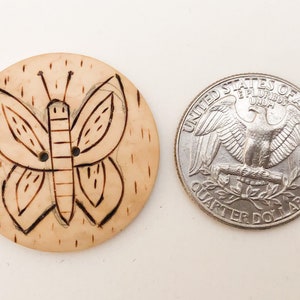 6 Hand Carved Buttons 1 1/4 Inch - Etsy