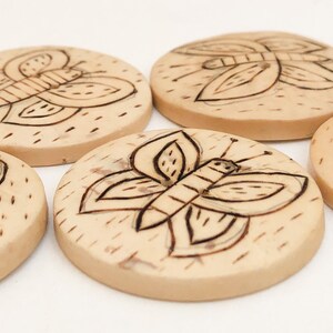 6 Hand Carved Buttons 1 1/4 Inch - Etsy