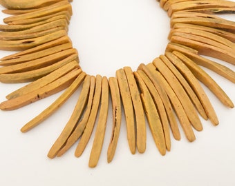 Coco Sticks Coconut Shell Sticks Tusks Wood Stick Beads | Etsy