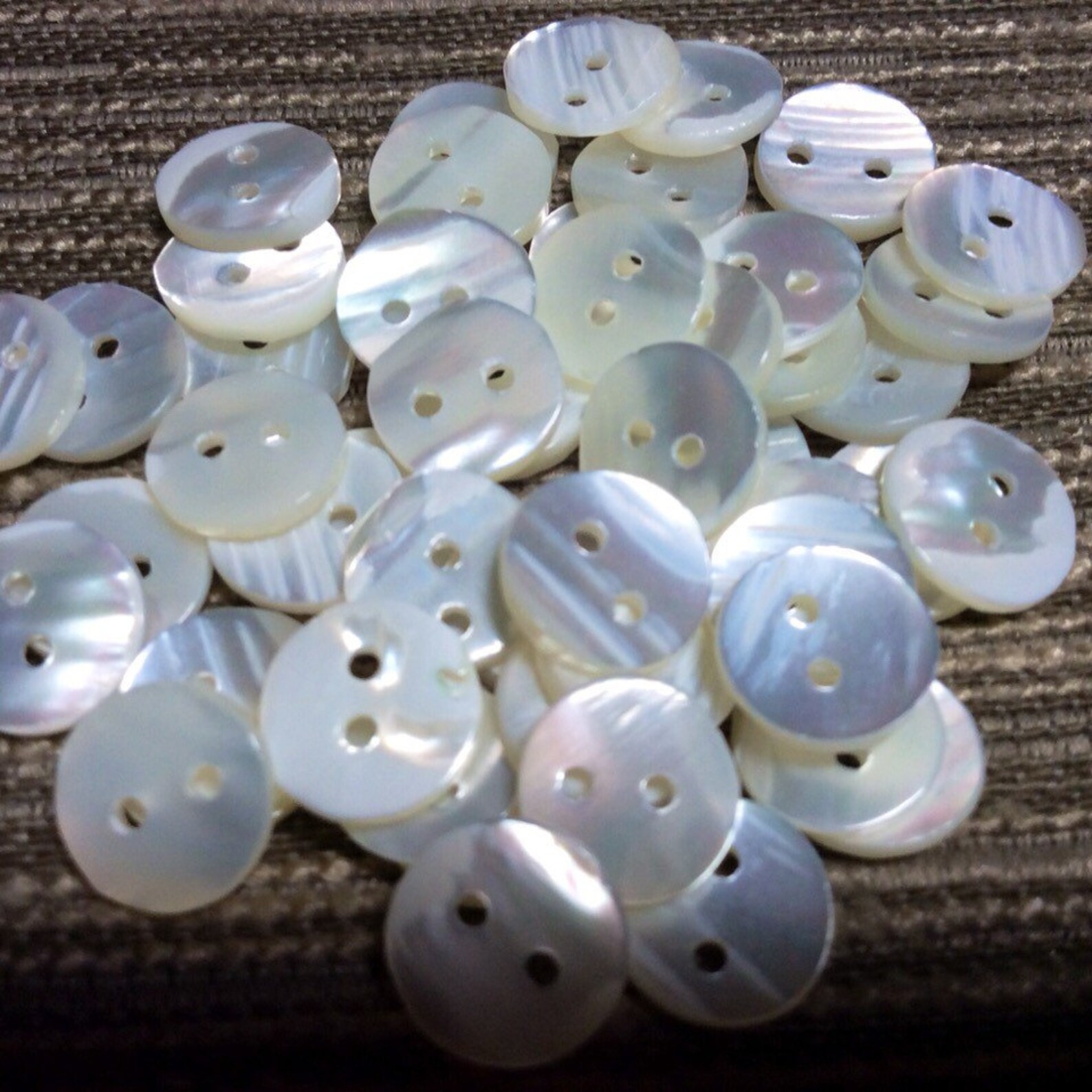 White Shell Button Lot 11mm-50 Pc - Etsy