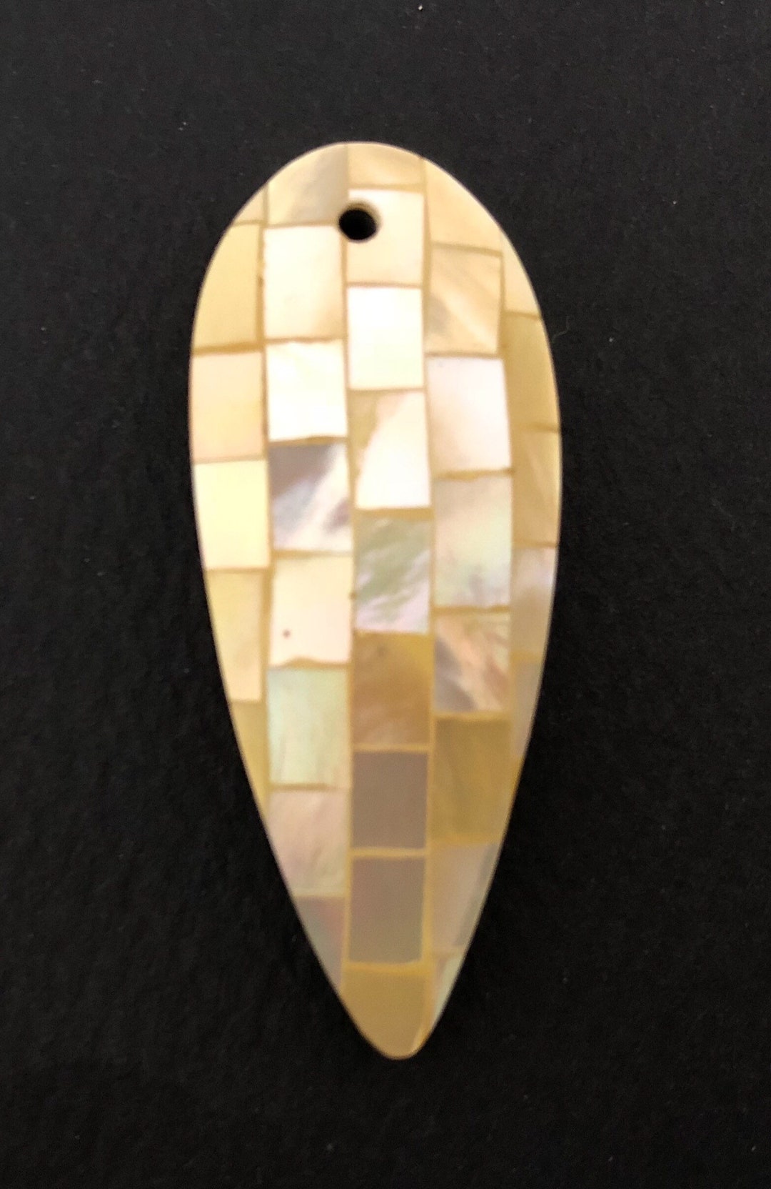 Shell Teardrop Pendant - Etsy