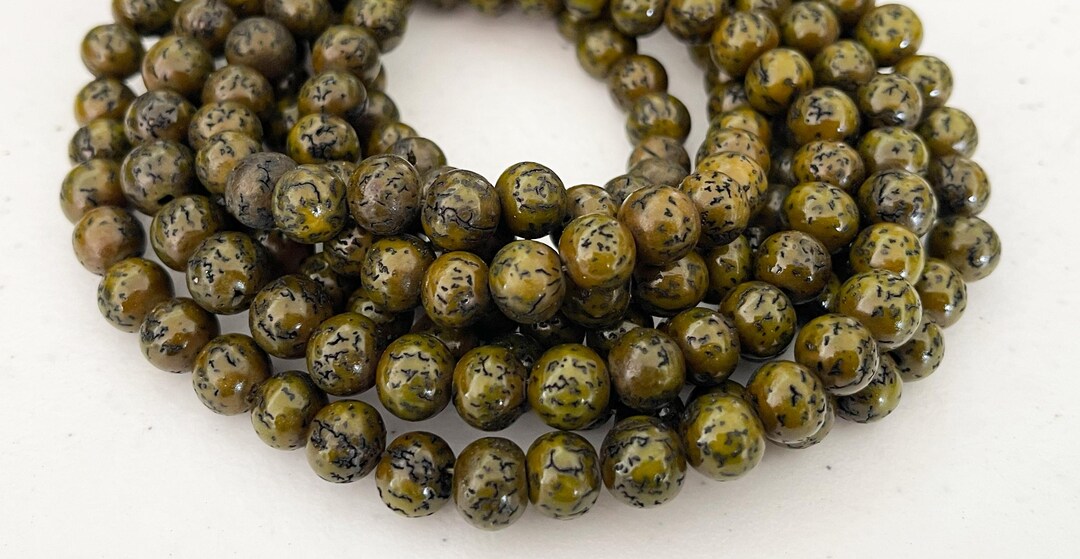 Nut Beads Salwag 10mm Round Army Green 16" Strand - Etsy