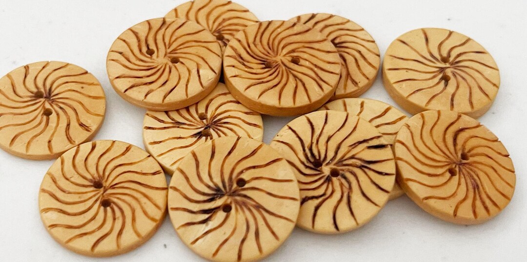 12 Round Wood Buttons 20mm 3/4 Inch for Crafts and Accessories - Etsy