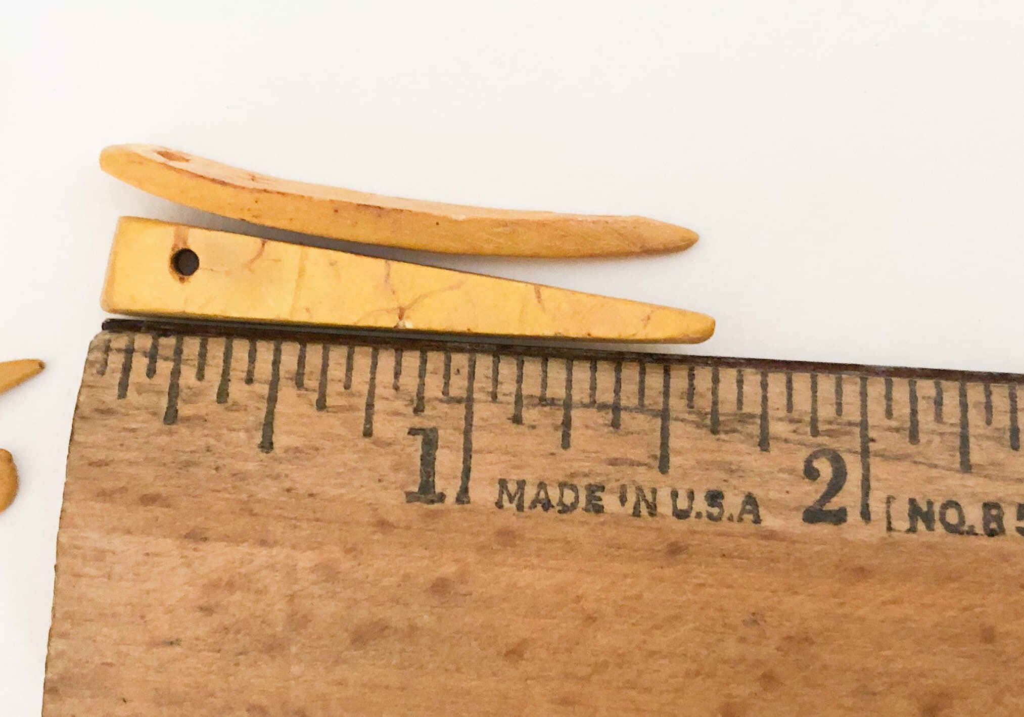 Yellow Coco Sticks Coconut Shell Sticks Tusks Wood Stick - Etsy