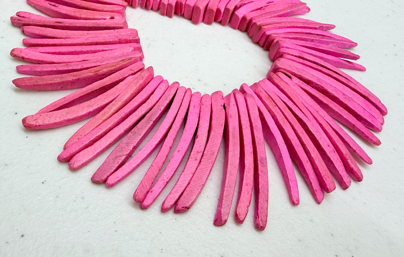 Stick Beads, Spike Beads, Coconut Shell Tusk Sticks Pink-30pc - Etsy