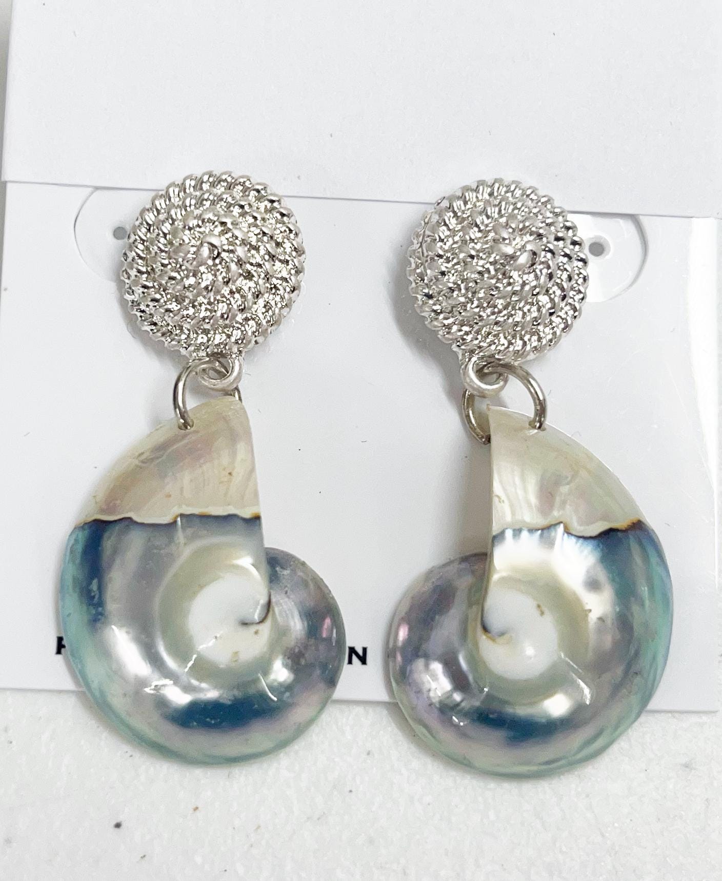 Nautilus Shell 1 Pair 30MM Pearlized - Etsy