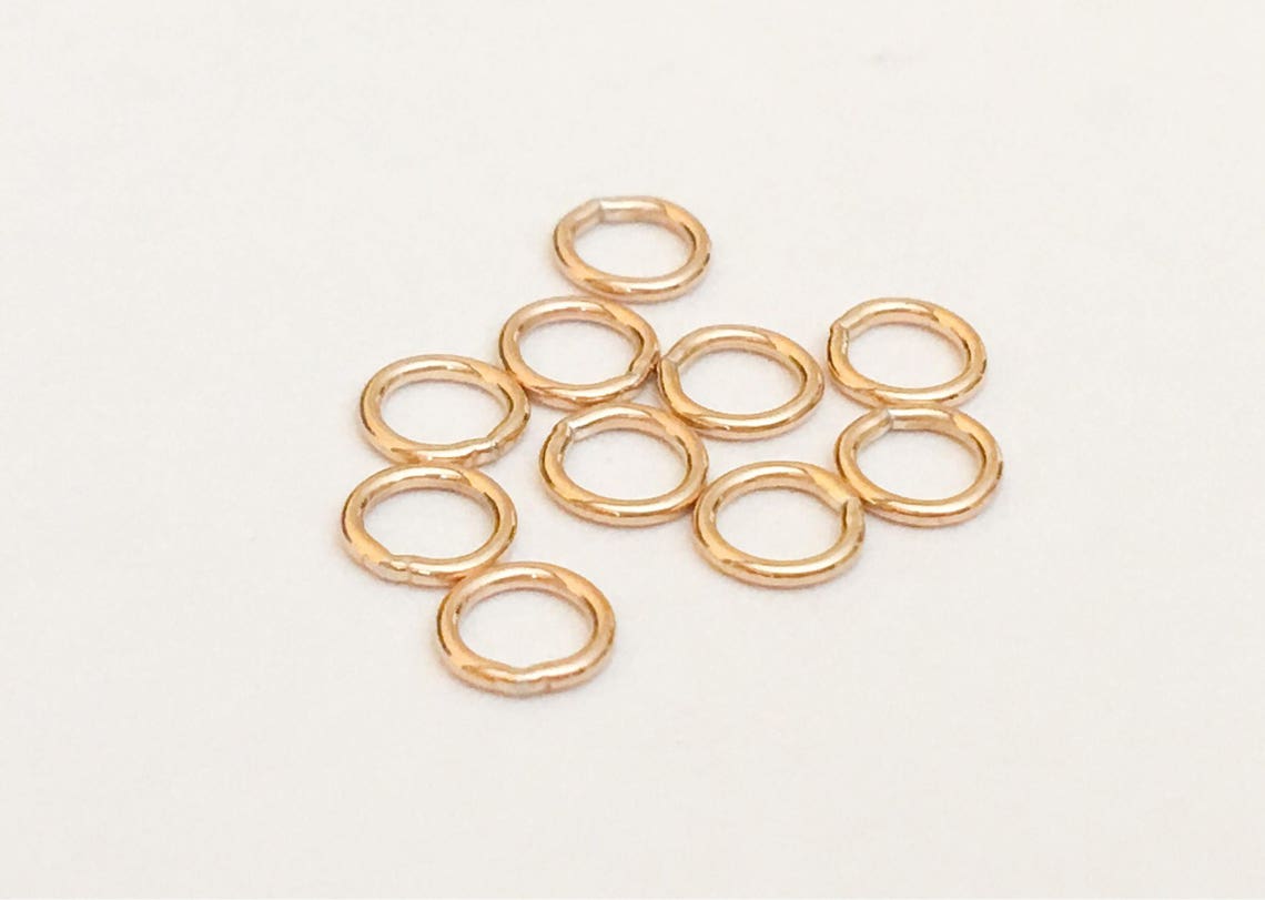 10 Jump Rings 4mm Gold Filled Jump Rings Closed - Etsy