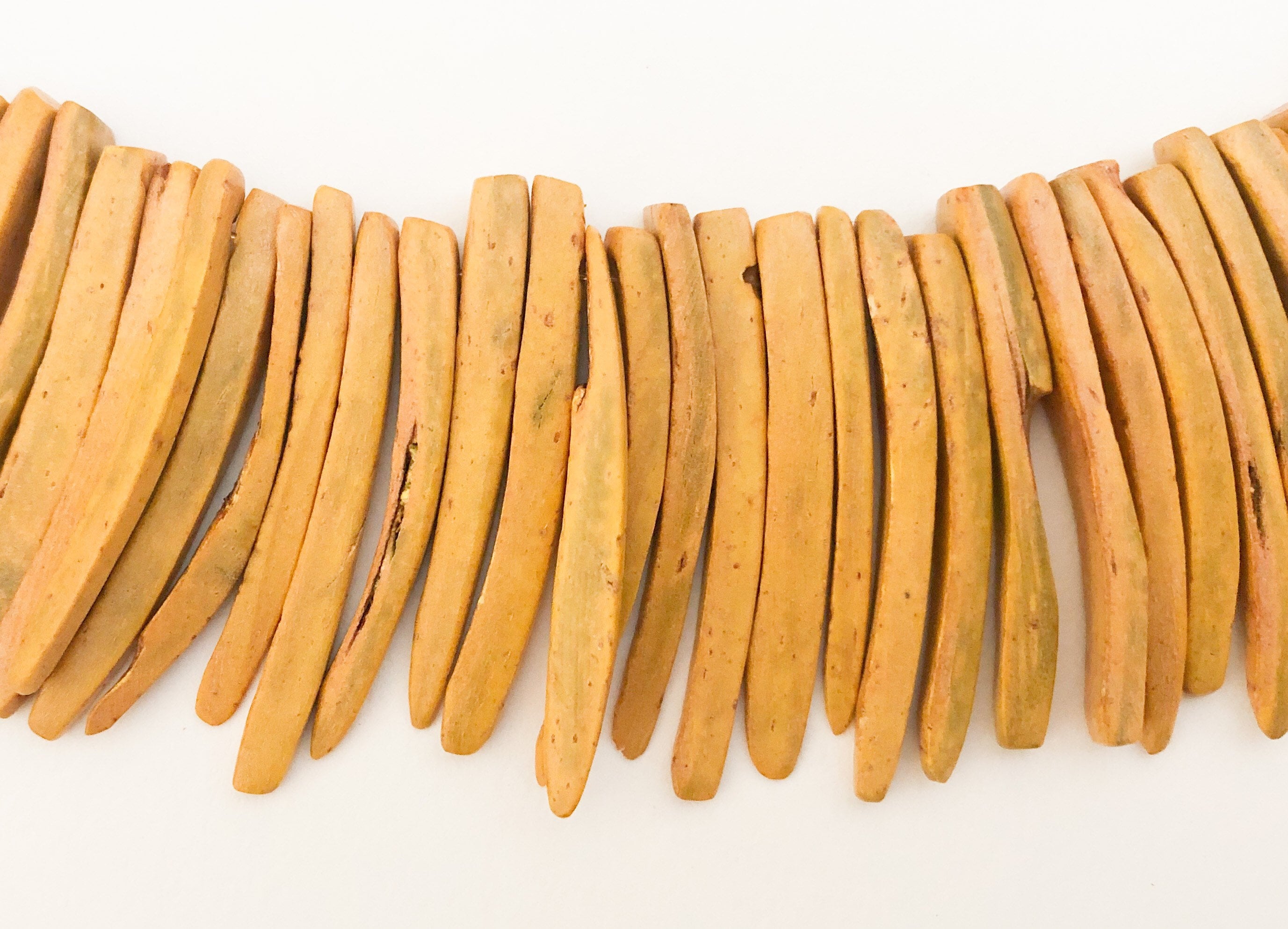 Yellow Coco Sticks Coconut Shell Sticks Tusks Wood Stick - Etsy