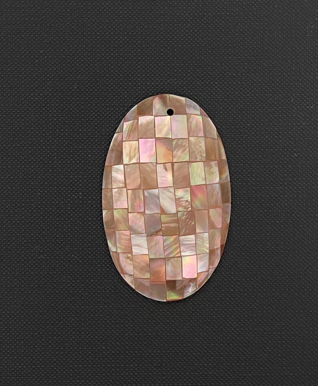 Mosaic Shell Pendant Brownlip Shell Oval - Etsy