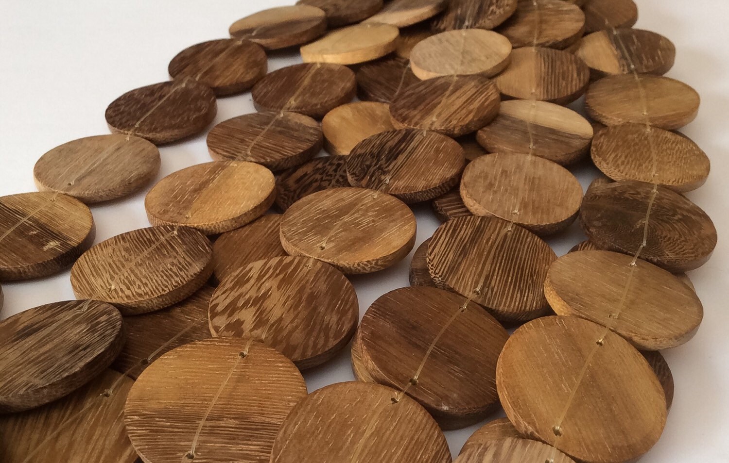 10 Robles Wood Beads Connector Discs - Etsy