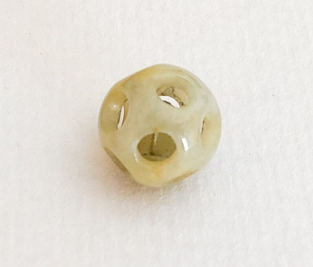 Jade Ball Carved Hollowed Jade Round 12mm - Etsy