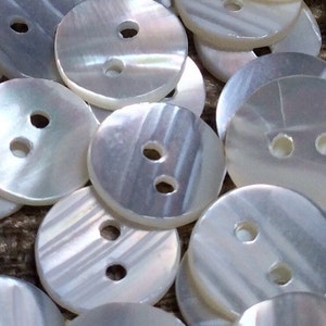 White Shell Button Lot 11mm-50 Pc - Etsy