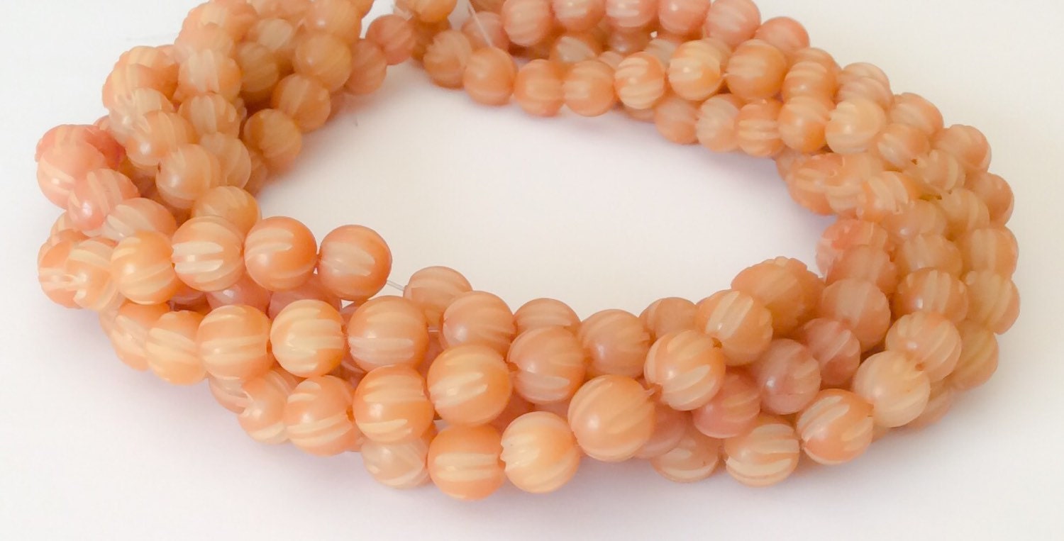 Tan Nut Beads Buri Round Carved 10mm 16 strand | Etsy