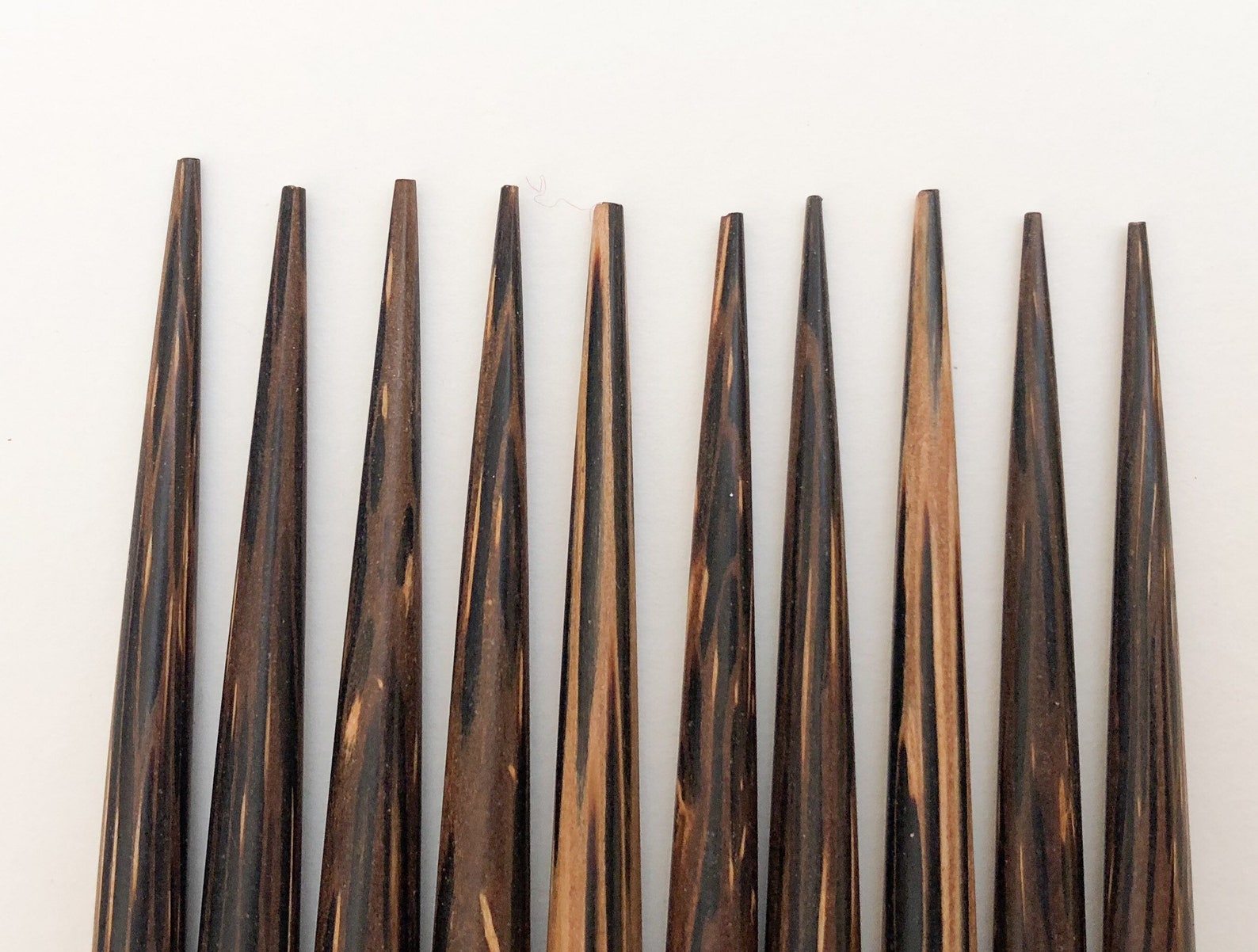 Wood Hair Sticks 7 Inch Long Old Palmwood. 10 Pcs. per Pkg. - Etsy