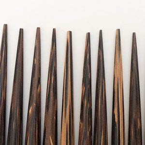 Wood Hair Sticks 7 inch long Old Palmwood. 10 pcs. per pkg. | Etsy