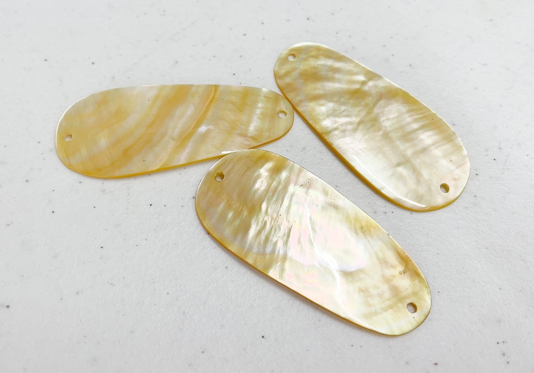 Natural Shell Oval Pendant Connector - Etsy